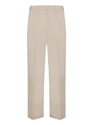 Fabiana Filippi Elastic Waist Creased Trousers - No
