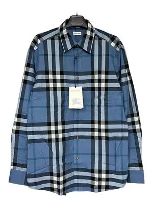 Burberry Plaid Shirt - Blue