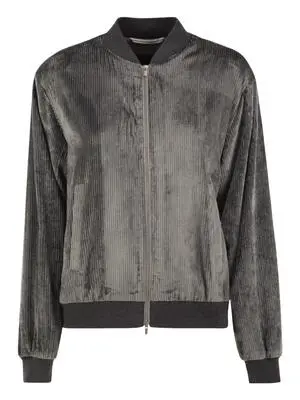 Peserico Casual Zip-up Jacket - Black