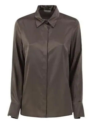 PESERICO Peserico Stretch Shirt With Concealed Placket