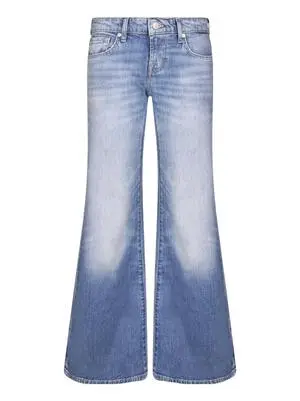 7 For All Mankind Low-rise Flared Jeans - Blue