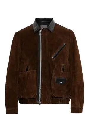 SACAI Sacai Long-Sleeve Leather Jacket
