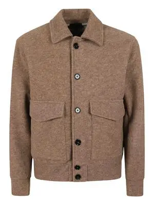 DONDUP Button-up Patch-pocket Jacket - Brown