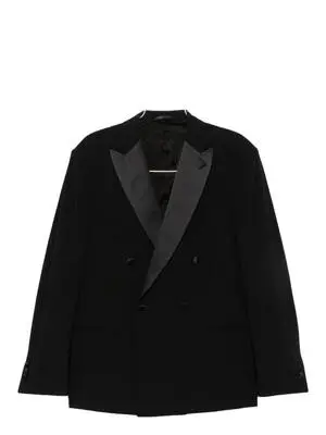 Giorgio Armani Double-breasted Blazer - Black