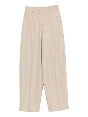 Fabiana Filippi Pleated Wide-leg Trousers - Beige