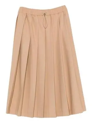 Fabiana Filippi Pleated Flared Skirt - Beige