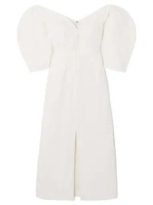 Mara Hoffman Linen Blend Mid-length Off-the-shoulder Dress - No