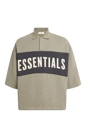 Fear Of God Cropped Relaxed Polo Shirt - Green