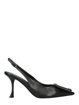ROGER VIVIER Leather Slingback Pumps 85 - Black