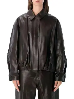 ARMA Melis Elasticated Leather Jacket