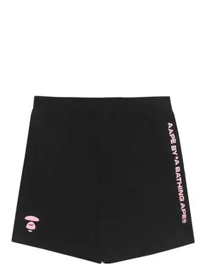 AAPE BY *A BATHING APE Moonface Logo Shorts - Black