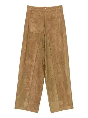 ALYSI Belted Corduroy Trousers - Neutrals