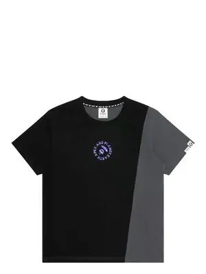 AAPE BY *A BATHING APE Moonface Embossed Panelled T-shirt - Black