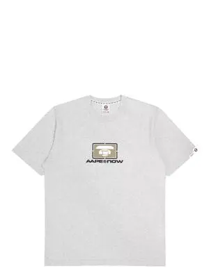 AAPE BY *A BATHING APE Moonface Graphic T-shirt - Grey