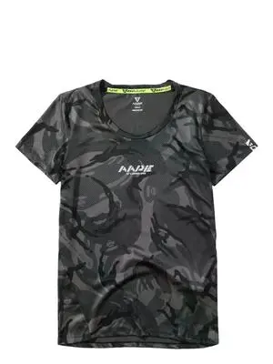 AAPE BY *A BATHING APE Camouflage Print Logo T-shirt - Grey