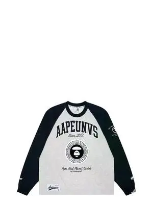 AAPE BY *A BATHING APE Moonface Raglan Sweatshirt - Grey