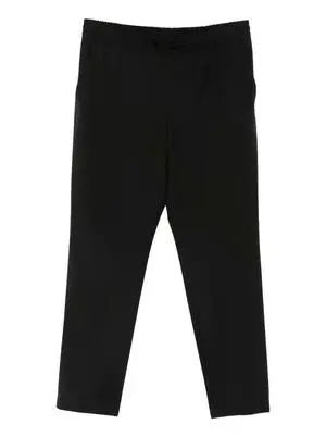 BOSS Drawstring Elasticated-waist Trousers - Black