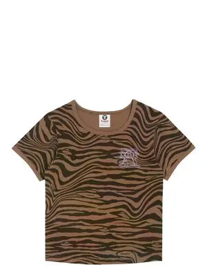 AAPE BY *A BATHING APE Animal Print Logo T-shirt - Purple