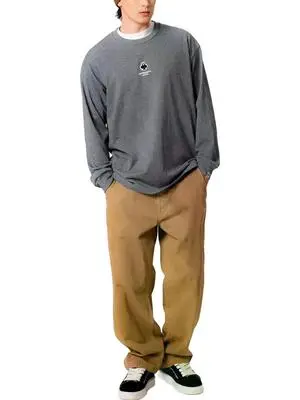 AAPE BY *A BATHING APE Aapenow Clover Moonface Long-sleeve T-shirt - Grey