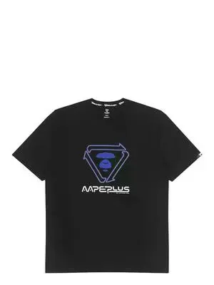 AAPE BY *A BATHING APE Moonface Printed T-shirt - Black