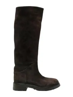 STRATEGIA SHOES Strategia Suede Knee-high Boots - Brown