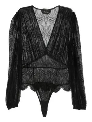 TWINSET TWINSET Lace-Panelled Long-Sleeve Bodysuit