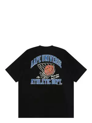 AAPE BY *A BATHING APE Moonface Logo-print T-shirt - Black