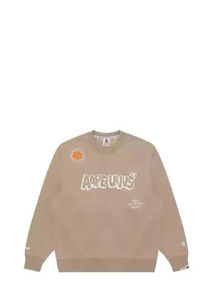 AAPE BY *A BATHING APE Moonface Graphic-print Sweatshirt - Neutrals