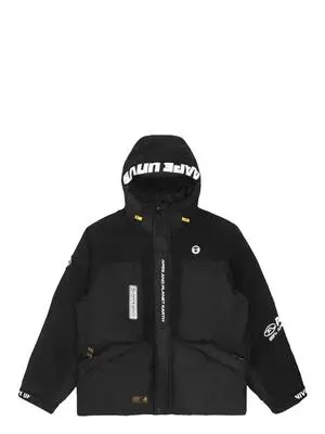 AAPE BY *A BATHING APE Moonface Panelled Hooded Jacket - Black