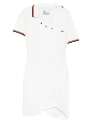 VIVIENNE WESTWOOD Draped Asymmetric Dress - White