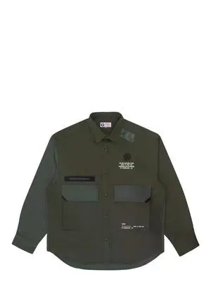 AAPE BY *A BATHING APE Moonface Long-sleeve Shirt - Green