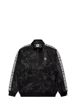 AAPE BY *A BATHING APE Moonface-patch Zip-up Sweatshirt - Black