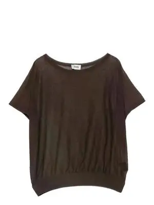 DRYKORN Gerlotta Boat-neck T-shirt - Brown