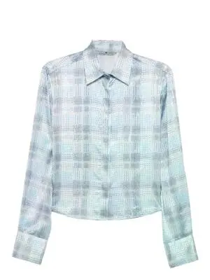 ERMANNO SCERVINO Ermanno Scervino Crystal Embellished Checked Shirt