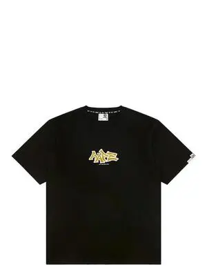 AAPE BY *A BATHING APE Logo-print Short-sleeve T-shirt - Black