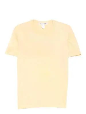 Comme Des Garçons Zip-detail T-shirt - Neutrals