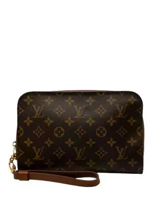 LOUIS VUITTON Monogram Orsay Clutch Bag - Brown