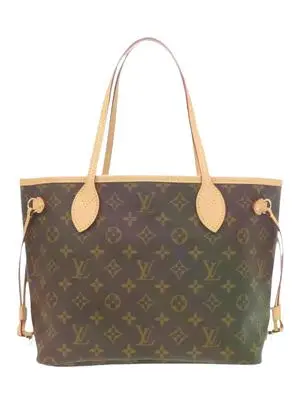 LOUIS VUITTON Monogram Neverfull Pm Tote Bag - Brown