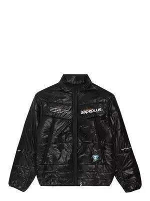 AAPE BY *A BATHING APE Quilted Logo-print Jacket - Black