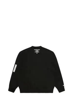 AAPE BY *A BATHING APE Moonface Embossed Sweatshirt - Black