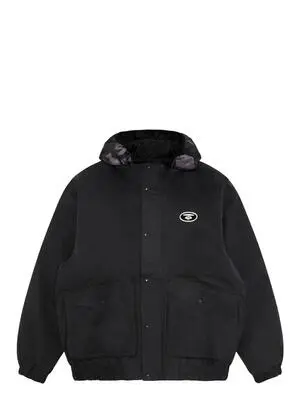 AAPE BY *A BATHING APE Moonface Patch Hooded Jacket - Black