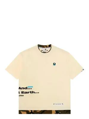 AAPE BY *A BATHING APE Moonface Logo-patch T-shirt - Black