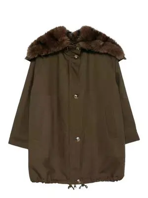 VALENTINI 1972 VALENTINI 1972 Faux-Fur Trimmed Hooded Coat