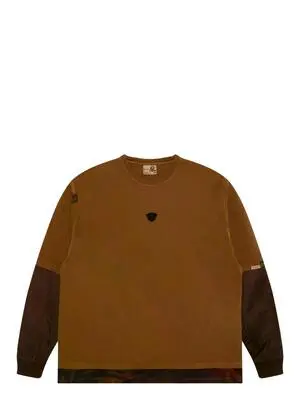 AAPE BY *A BATHING APE Moonface Logo T-shirt - Brown