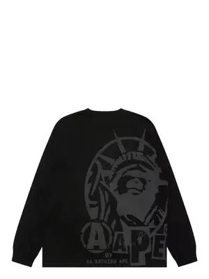 AAPE BY *A BATHING APE Graphic-print Long-sleeve T-shirt - Black