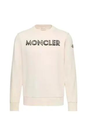 Moncler Logo-print Sweatshirt - Neutrals