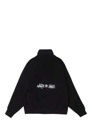 AAPE BY *A BATHING APE Moonface Embroidered Zip-up Jacket - Black