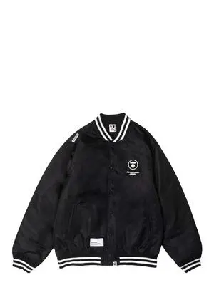 AAPE BY *A BATHING APE Moonface Patch Bomber Jacket - Black