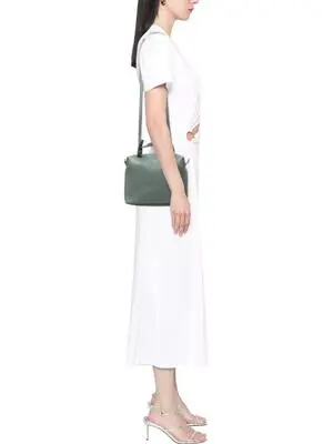Celine Celine Leather Soft Cube Bag Satchel Grey