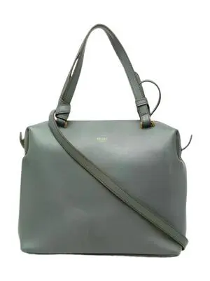 Celine 2018 Small Leather Soft Cube Bag Satchel Grey